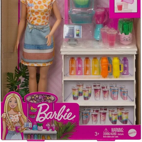 Mattel | Toys | Barbie Smoothie Bar Playset Blonde Fashion Doll Grn75 ...